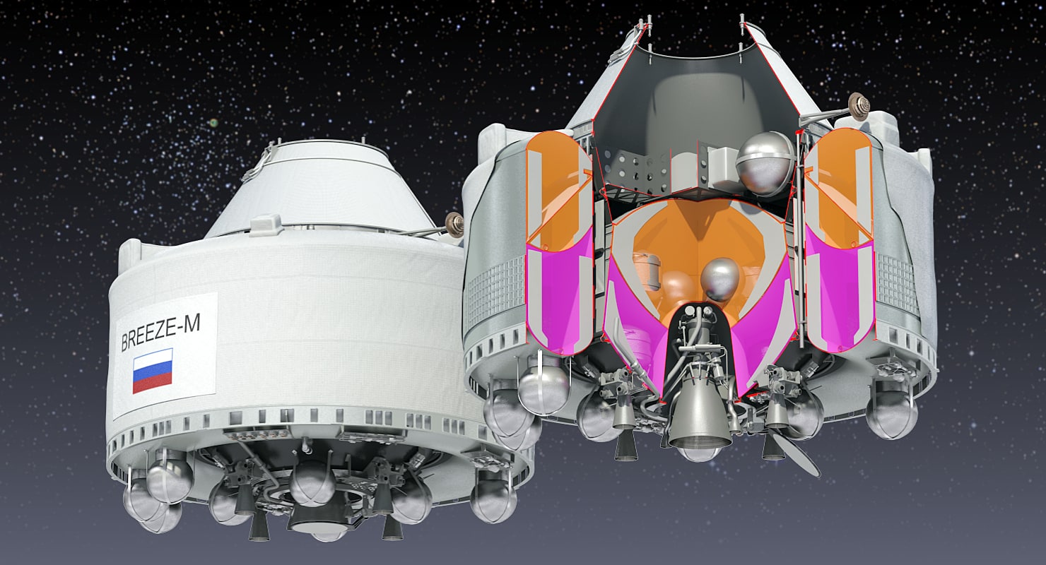 Briz-m breeze-m upper stage 3D model - TurboSquid 1158017