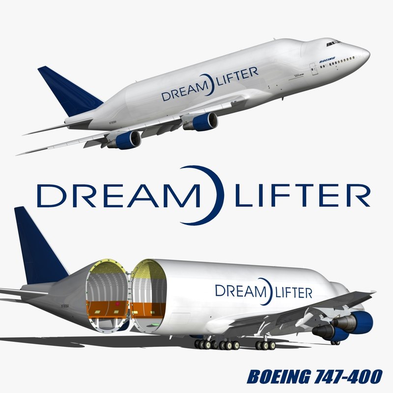 Boeing 747 dreamlifter 3D model - TurboSquid 1158021