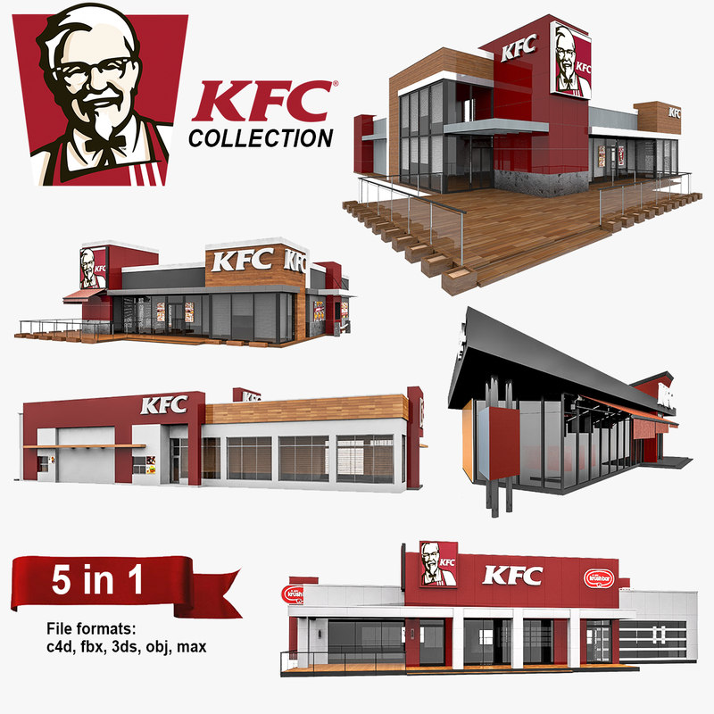 3D 5 kfc - TurboSquid 1158188