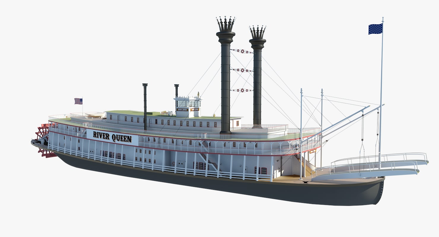 modelo 3d Mississippi Steamboat - TurboSquid 1158235