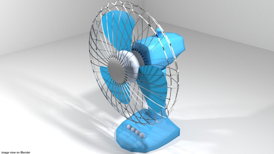 Desktop fan 3D model - TurboSquid 1158295