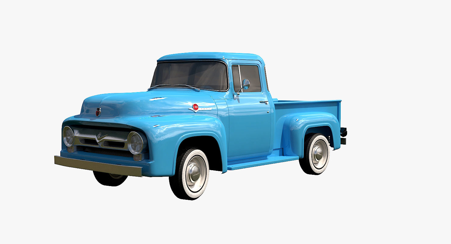 F-100 1956 3D model - TurboSquid 1158377