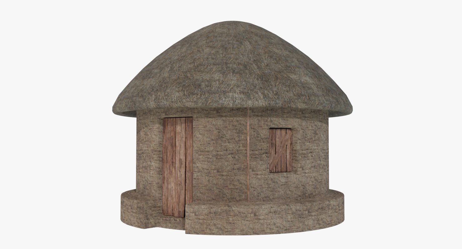 3D mud hut 1 model - TurboSquid 1158406