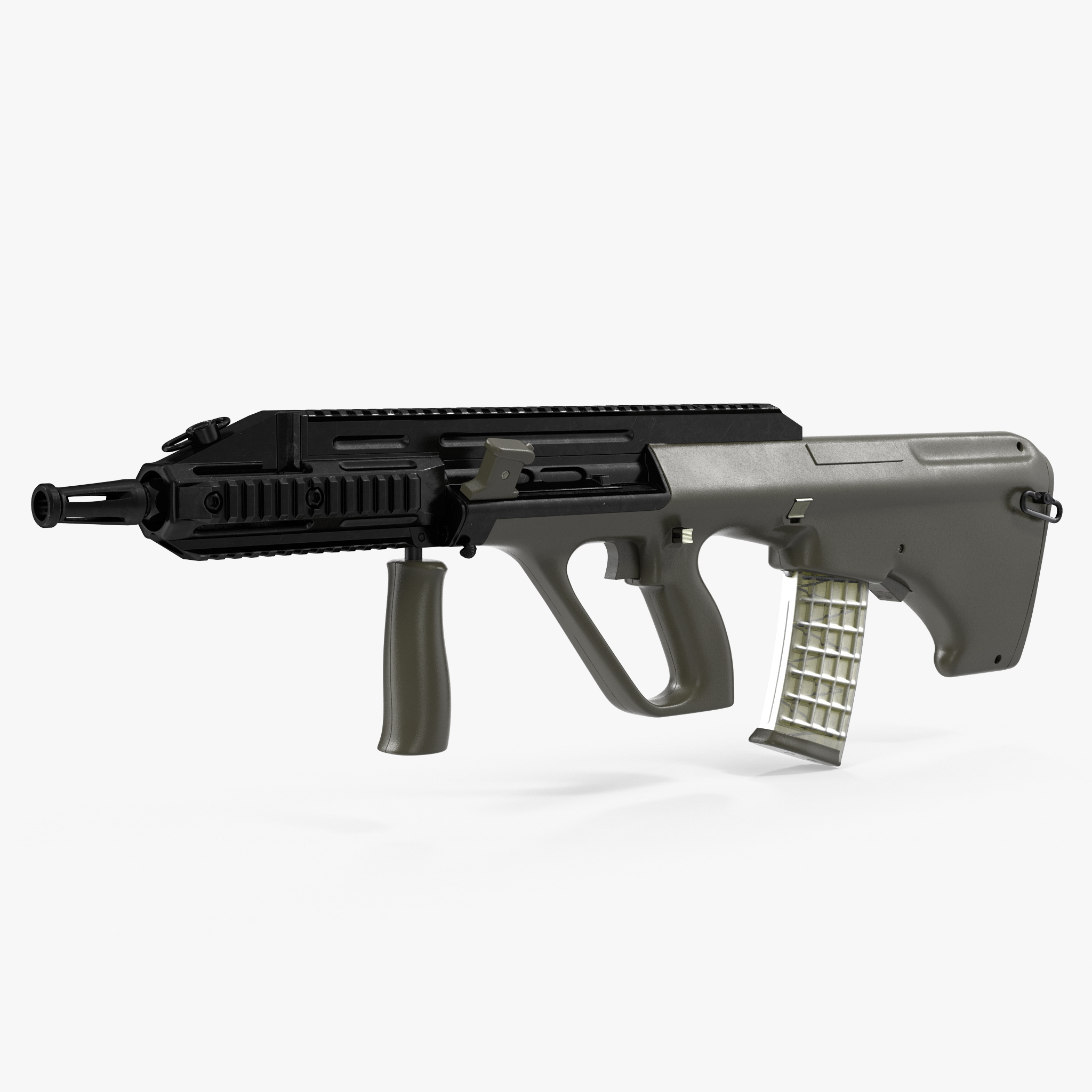 3D austrian bullpup rifle steyr aug model - TurboSquid 1158412
