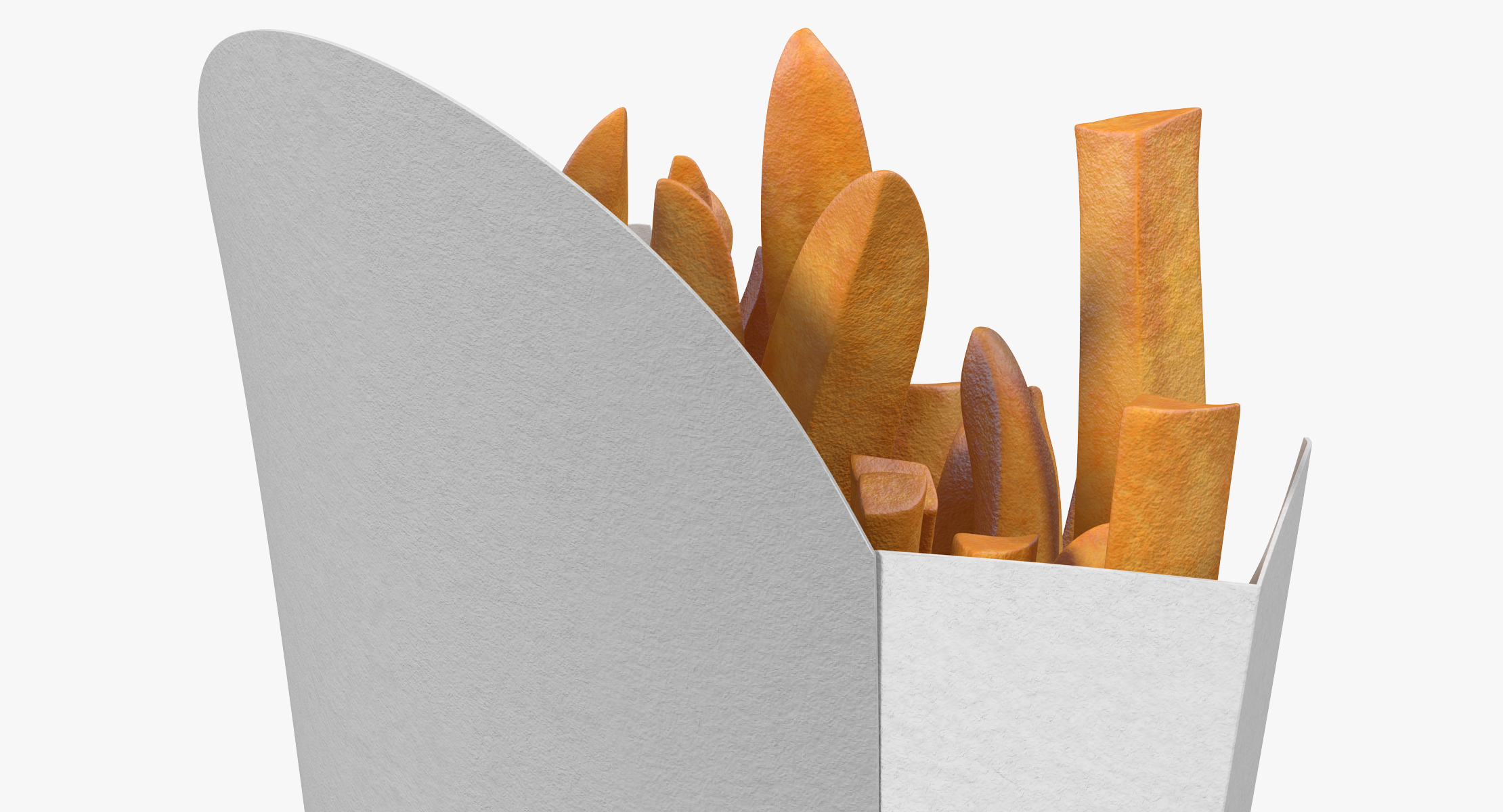 3D french fries 5 model - TurboSquid 1158426