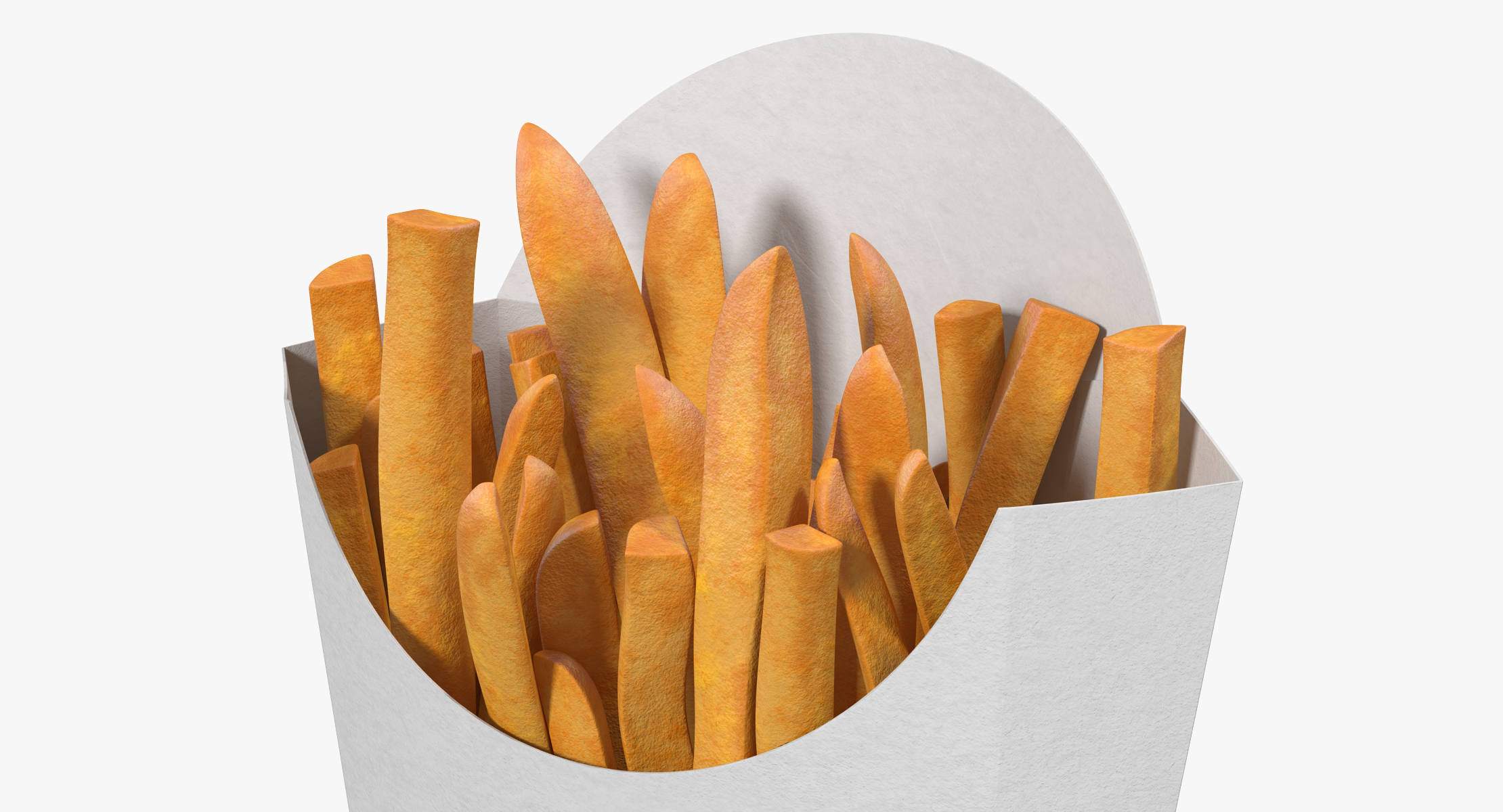 3D french fries 5 model - TurboSquid 1158426