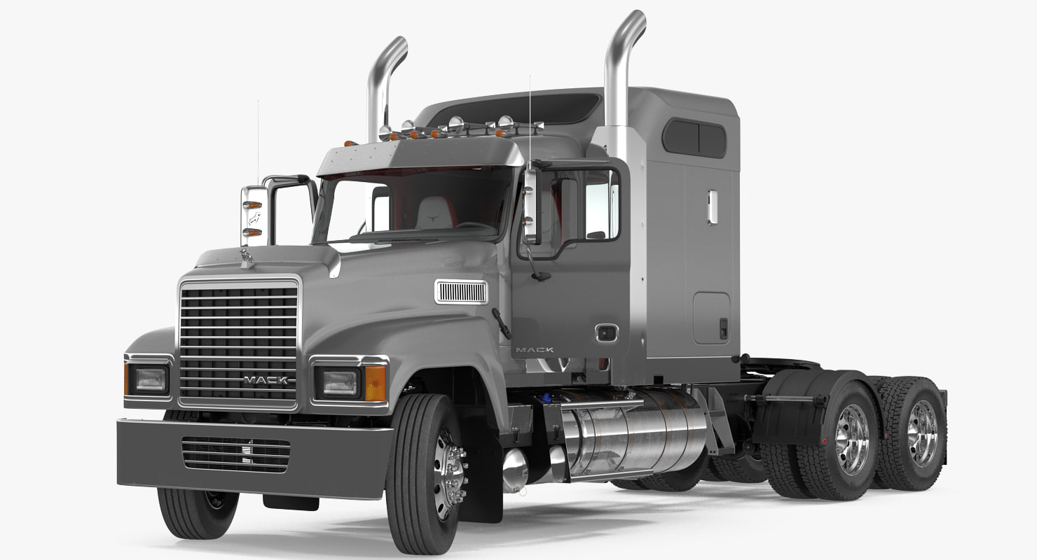 3D mack chu613 truck rigged model - TurboSquid 1158467