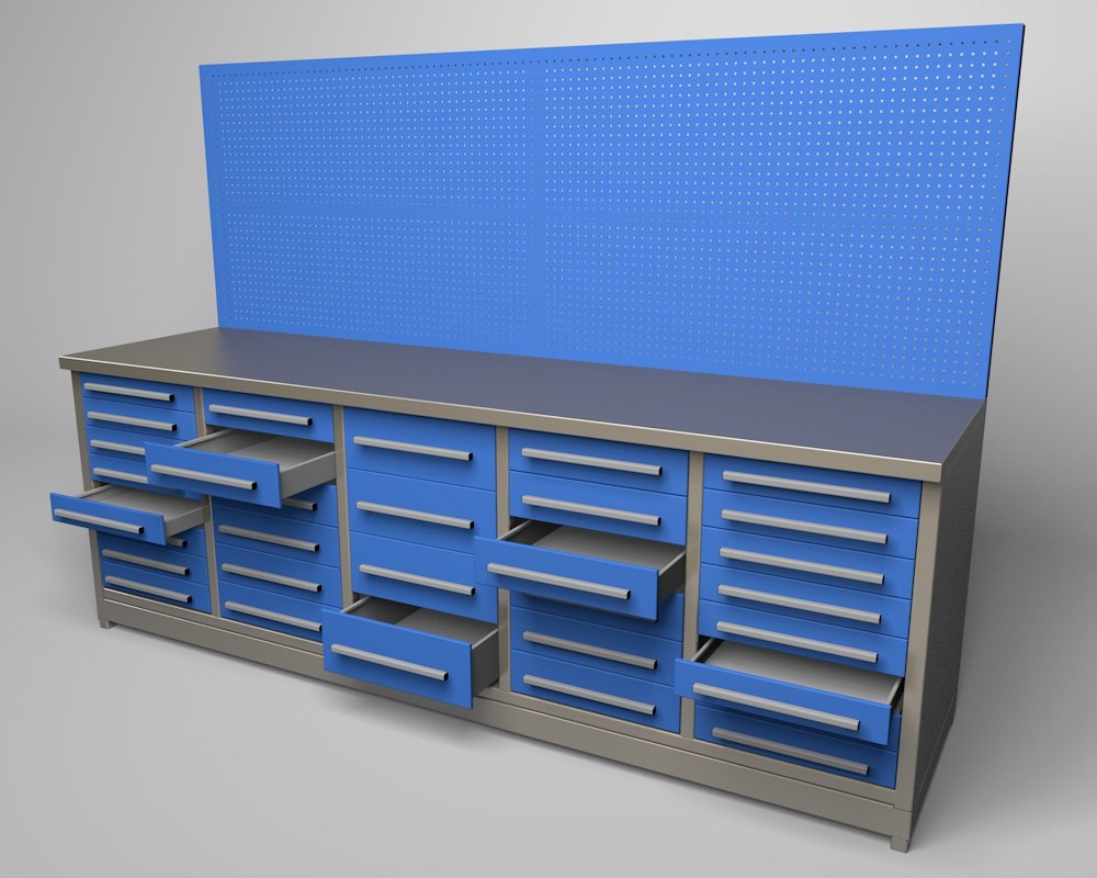 Work bench 3D model - TurboSquid 1158524