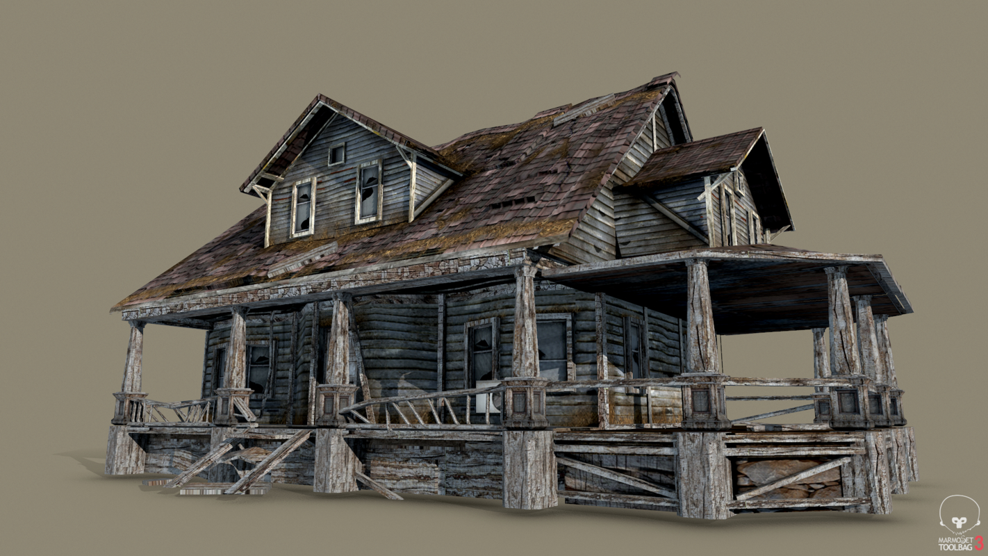 Old house model - TurboSquid 1158612