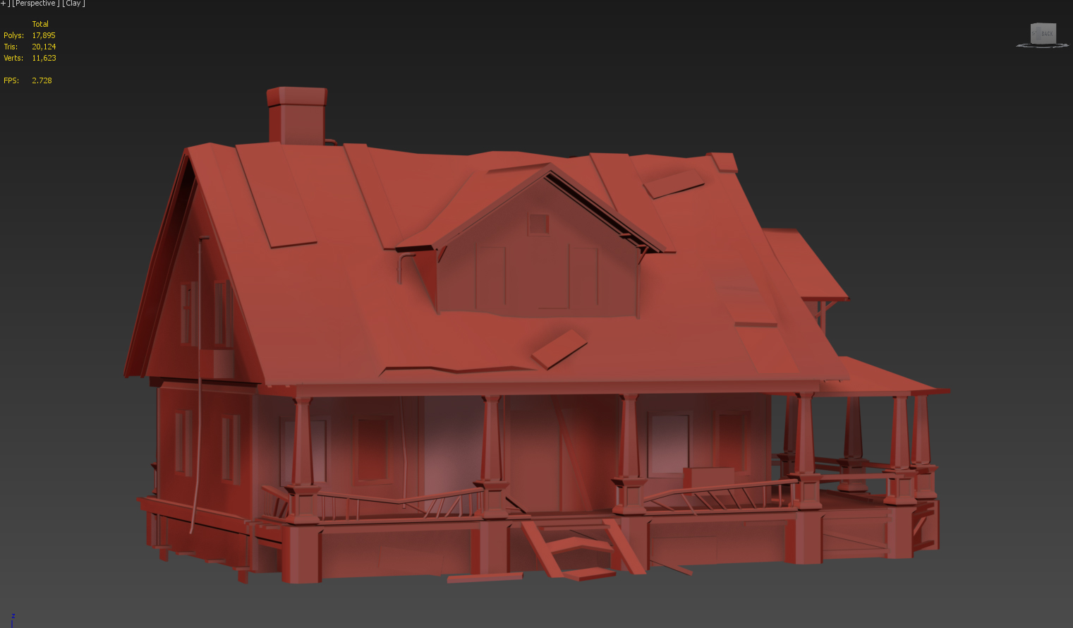 Old house model - TurboSquid 1158612
