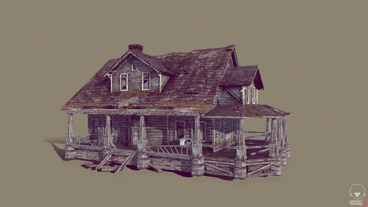 Old house model - TurboSquid 1158612
