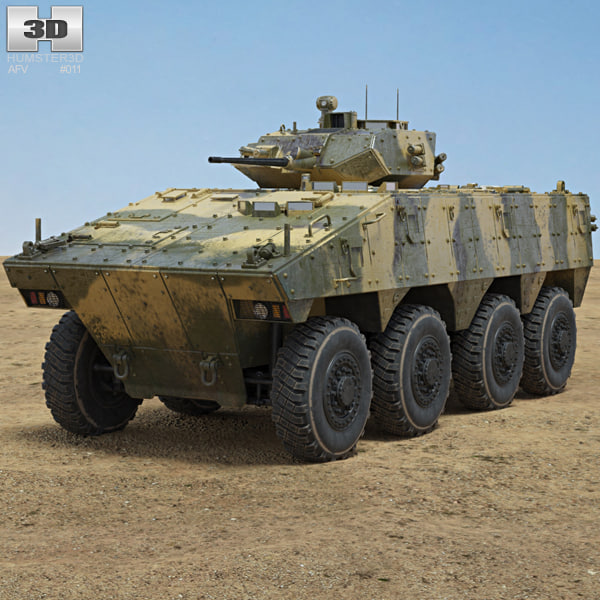 combat apc army 3d model