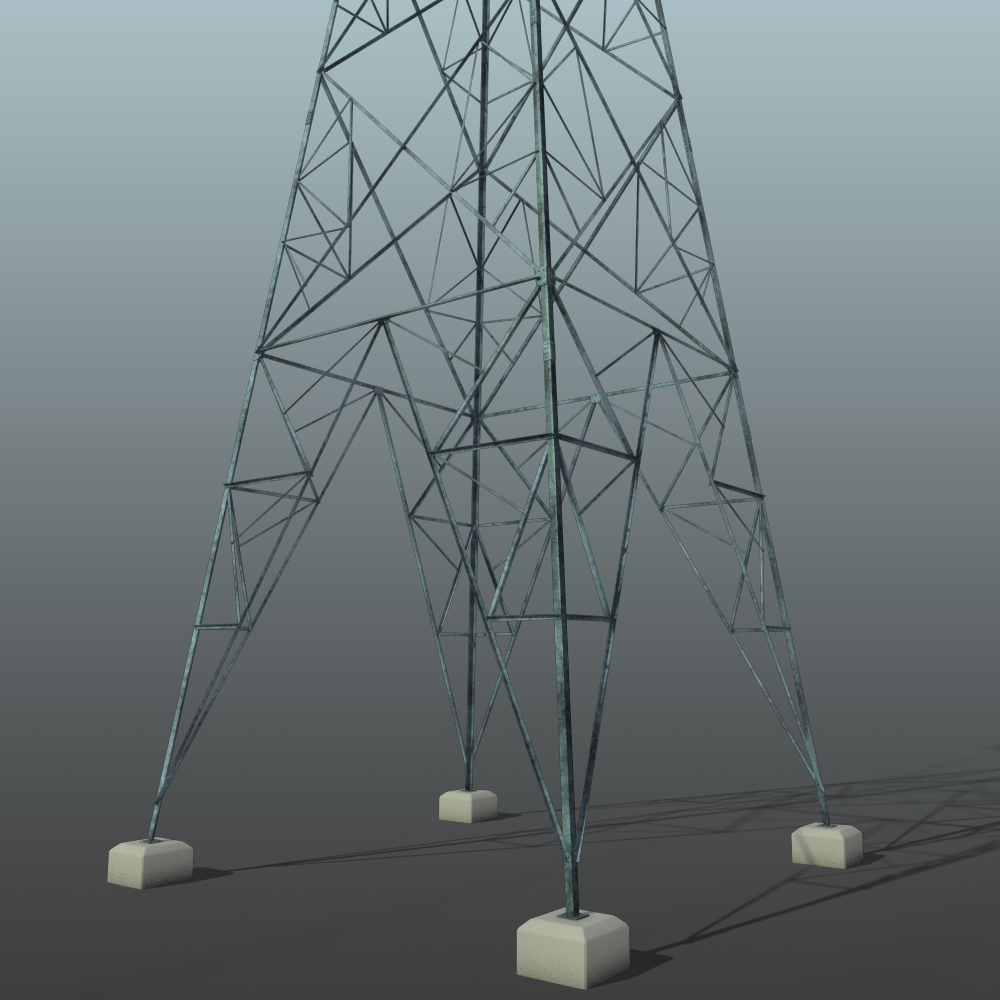 modelo 3d Torre de energía eléctrica # 3 - TurboSquid 1158844