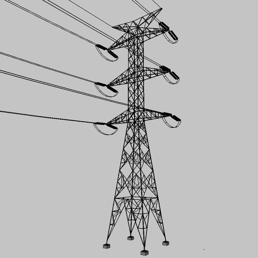 modelo 3d Torre de energía eléctrica # 3 - TurboSquid 1158844