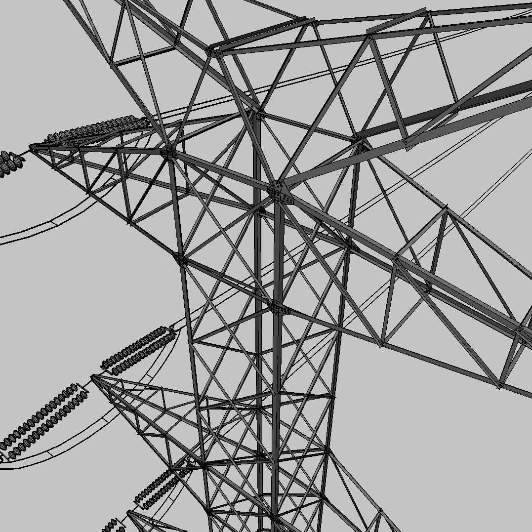 modelo 3d Torre de energía eléctrica # 3 - TurboSquid 1158844