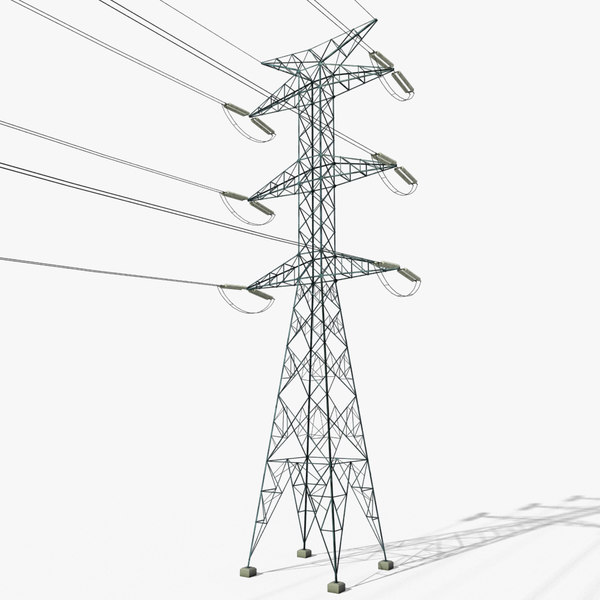 power tower line 3d model