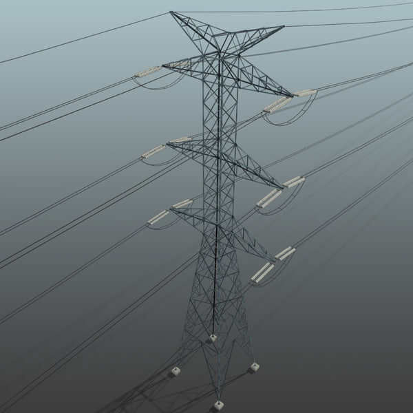 modelo 3d Torre de energía eléctrica # 3 - TurboSquid 1158844