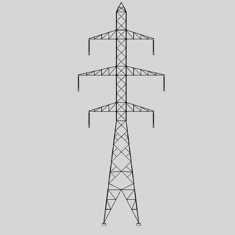 3D power tower 4 model - TurboSquid 1158849