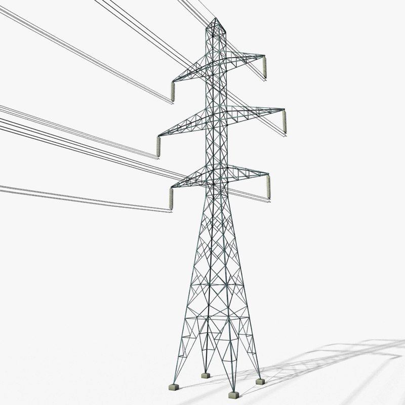 modelo 3d Torre de energía eléctrica # 4 - TurboSquid 1158849