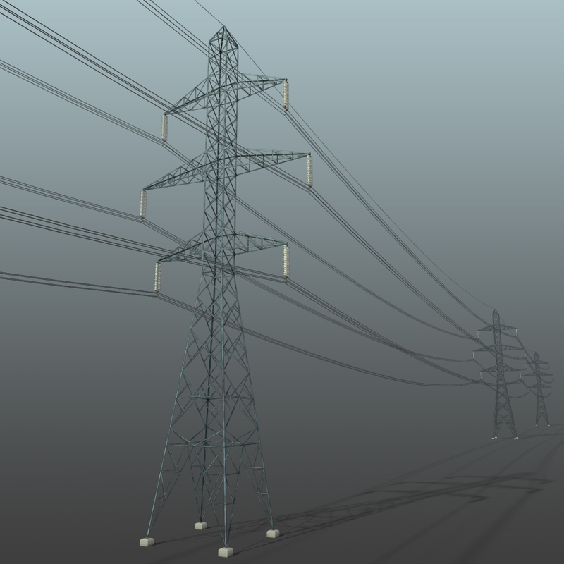 3D power tower 4 model - TurboSquid 1158849