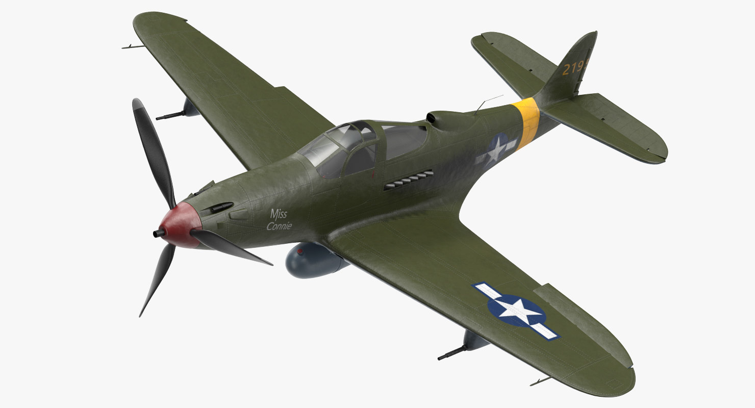 3D american wwii fighter aircraft model - TurboSquid 1159023