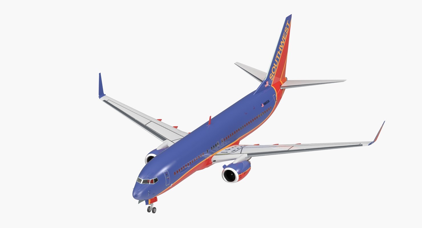 Boeing 737-800 southwest airlines 3D model - TurboSquid 1159032