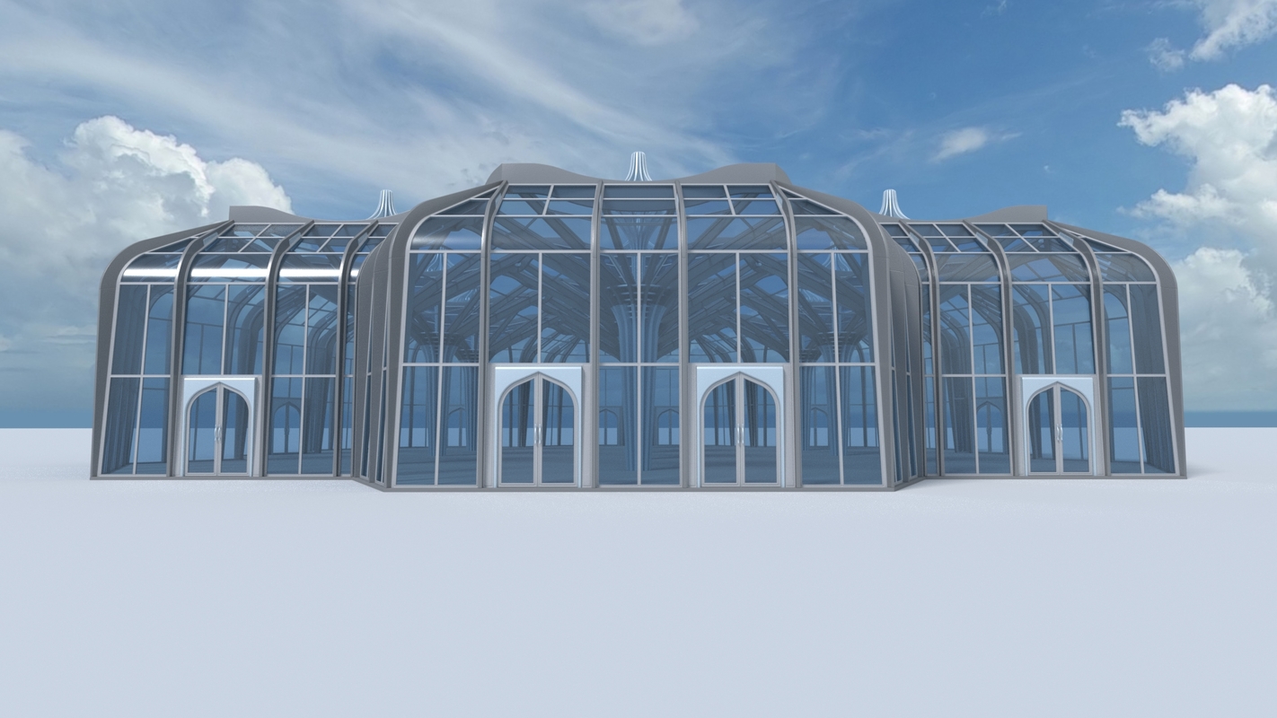 Modern greenhouse 3D model - TurboSquid 1159158