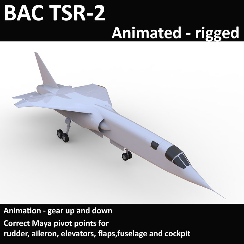 3D bac tsr-2 - TurboSquid 1159275