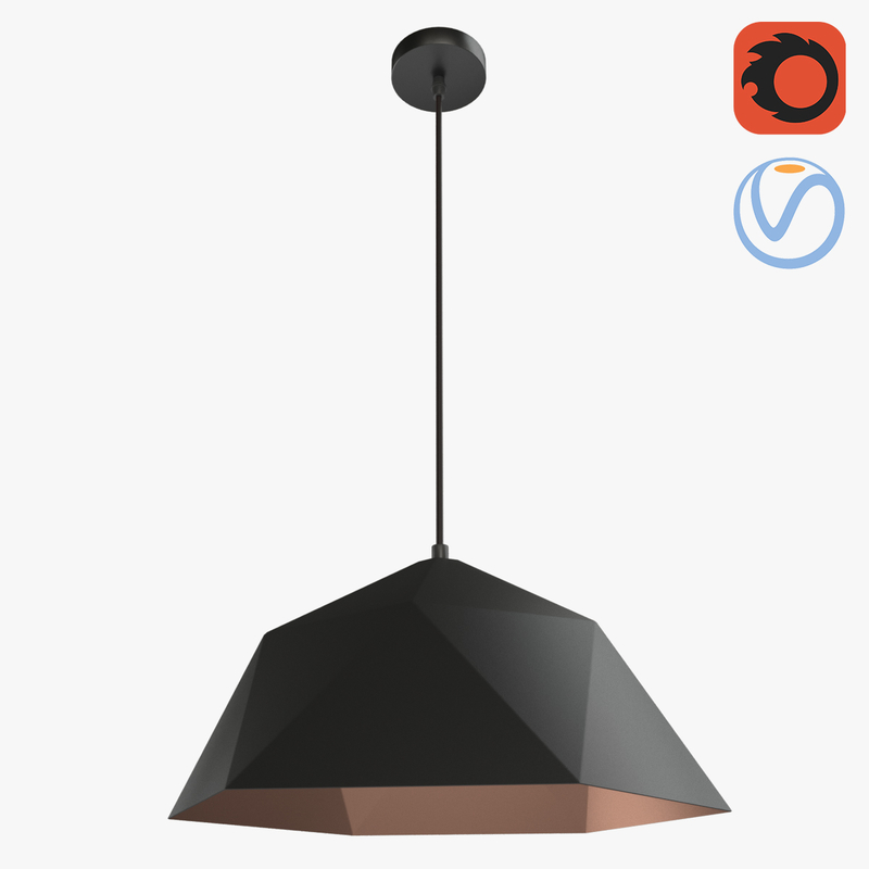 Moderne Low-Poly-Lampe 3D-Modell - TurboSquid 1159281