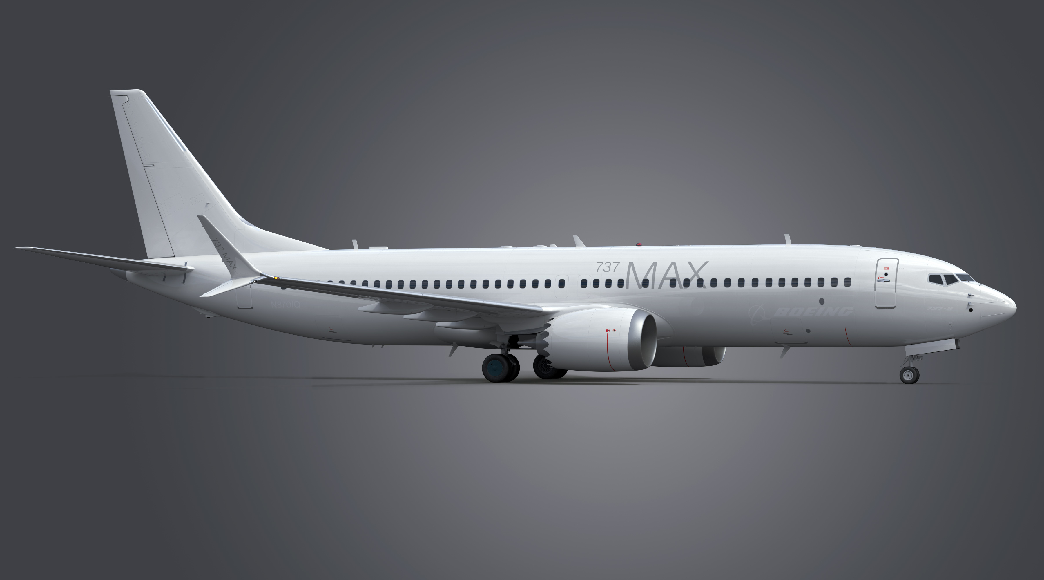 modelo 3d Boeing 737-8 MAX con animacion - TurboSquid 1159442