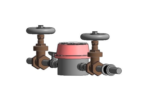 3D water meter connection revit - TurboSquid 1159464