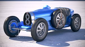 car race bugatti 3d max