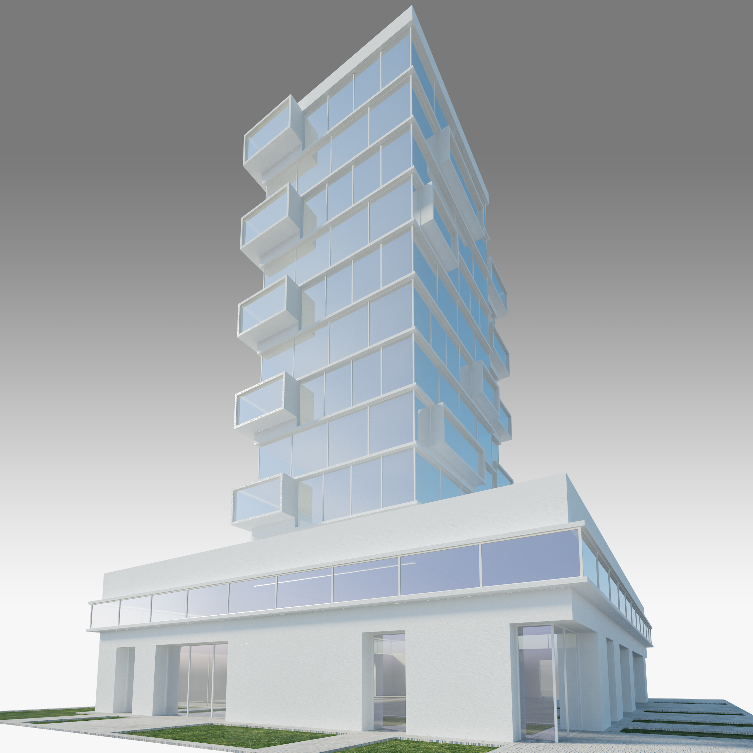 modèle 3D de Bâtiment moderne 29 - TurboSquid 1159682
