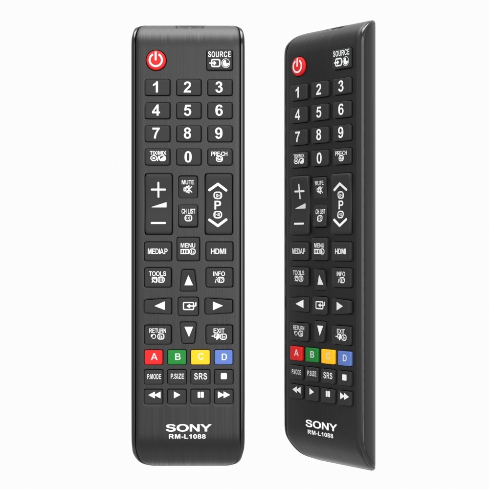 Realistic sony remote tv 3D model - TurboSquid 1159840