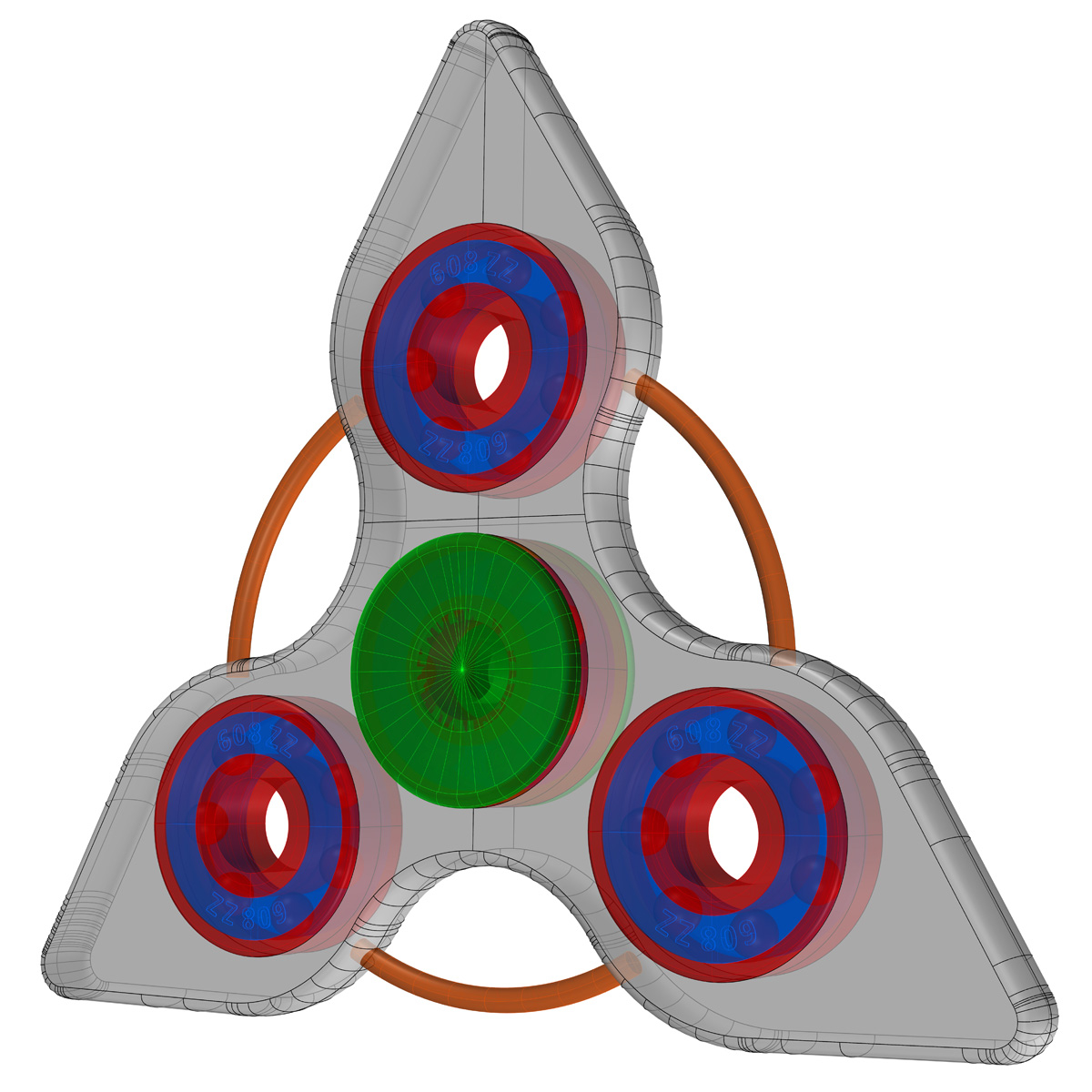 Hand spinner spin 3D model - TurboSquid 1159977