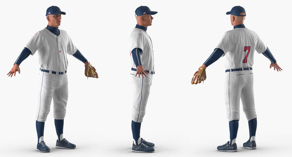 Baseball player rigged generic 3D - TurboSquid 1159992