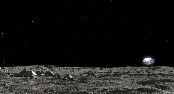Moon surface rocks scene 3D - TurboSquid 1160035