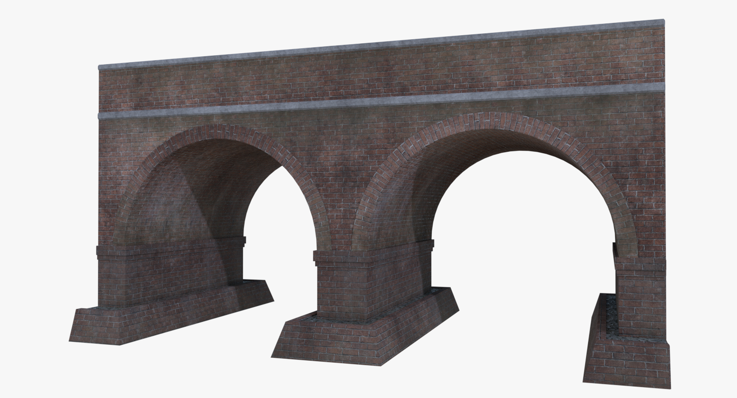 3D brick bridges 1 - TurboSquid 1160051