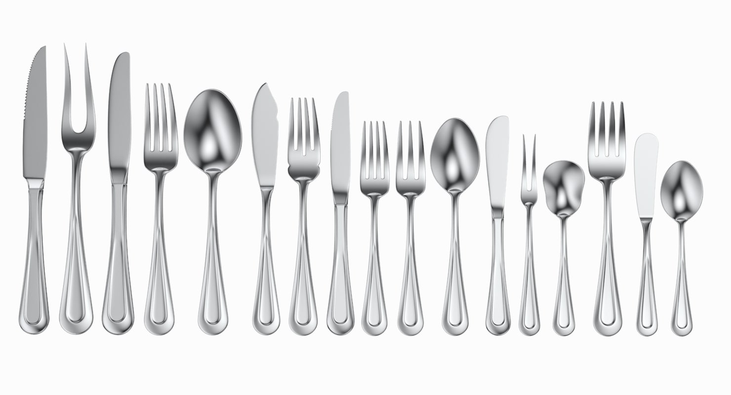3D Table Cutlery 17 Items TurboSquid 1160326 3D Table Cutlery 17 Items TurboSquid 1160326
