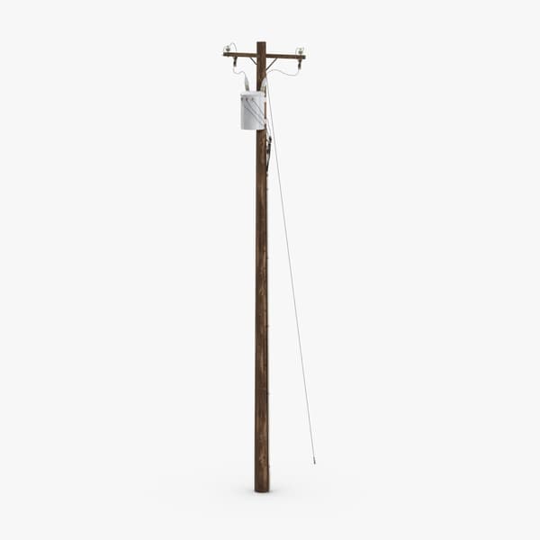 Utility Pole 3D Models for Download | TurboSquid