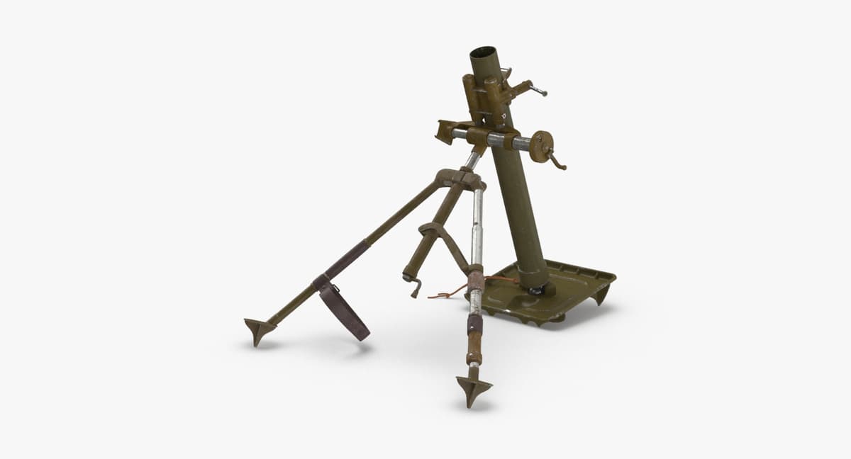 3D m2-mortar model - TurboSquid 1160497