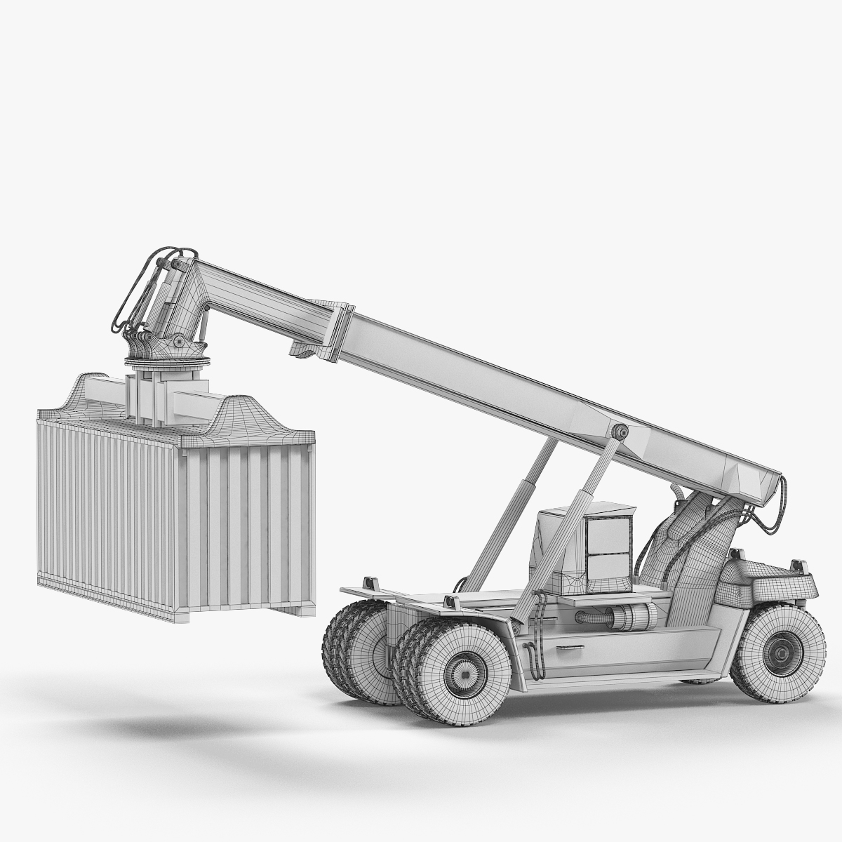 Kalmar Reach Stacker DRF450 Model 3D - TurboSquid 1160864