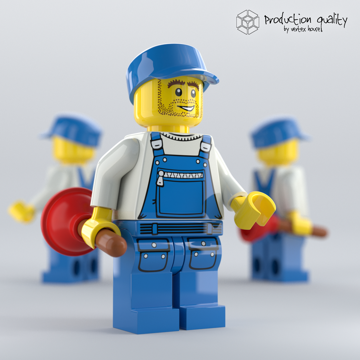 Lego Plumber Figure Modelo 3D - TurboSquid 1160868