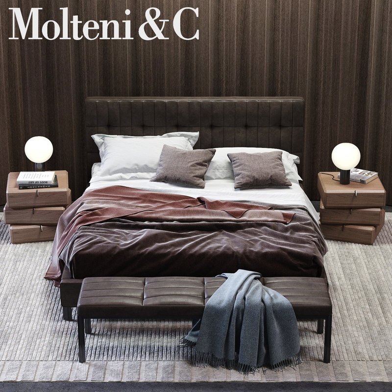 3D модель Molteni & C Anton Bed - TurboSquid 1161270