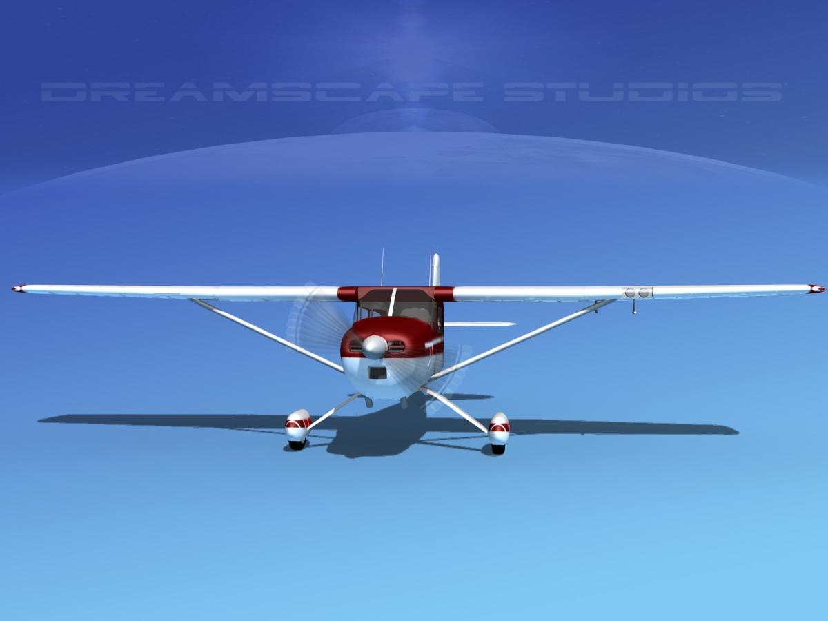 3D propeller cessna airplane 1956 - TurboSquid 1161315