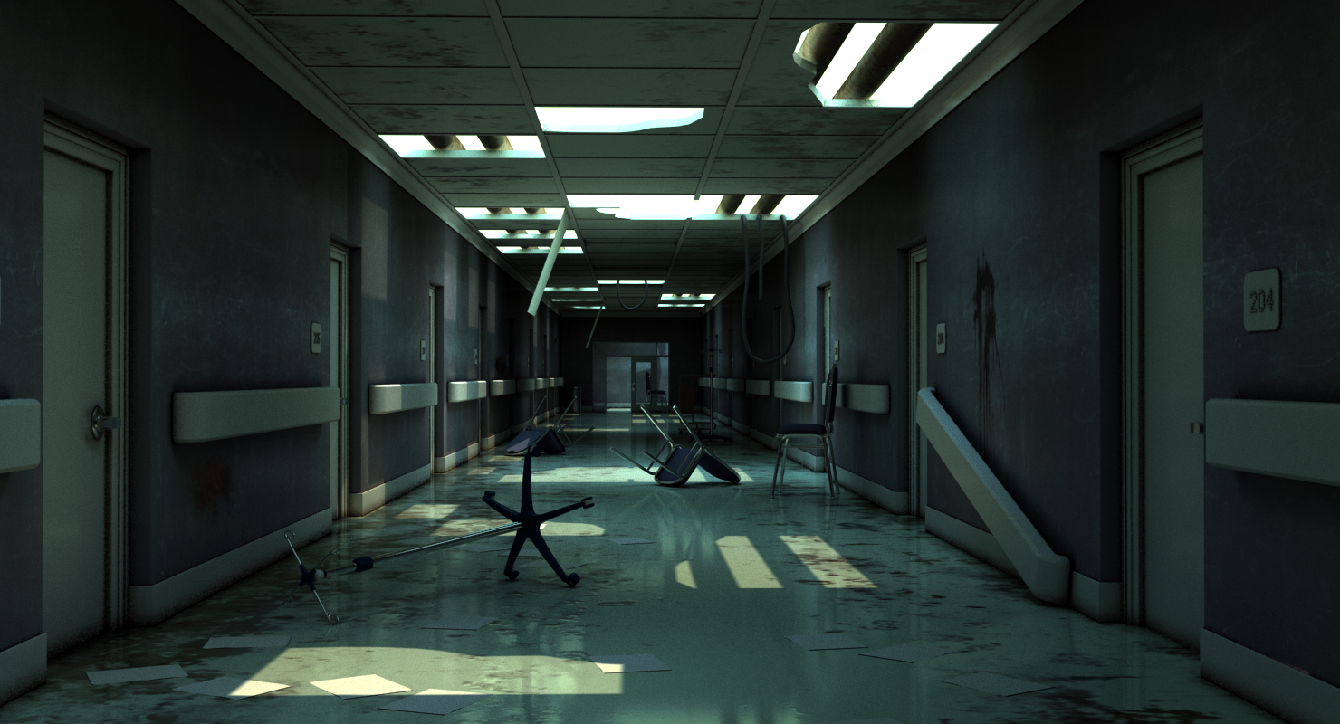Damaged hallway 3D - TurboSquid 1161331