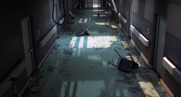 Damaged hallway 3D - TurboSquid 1161331