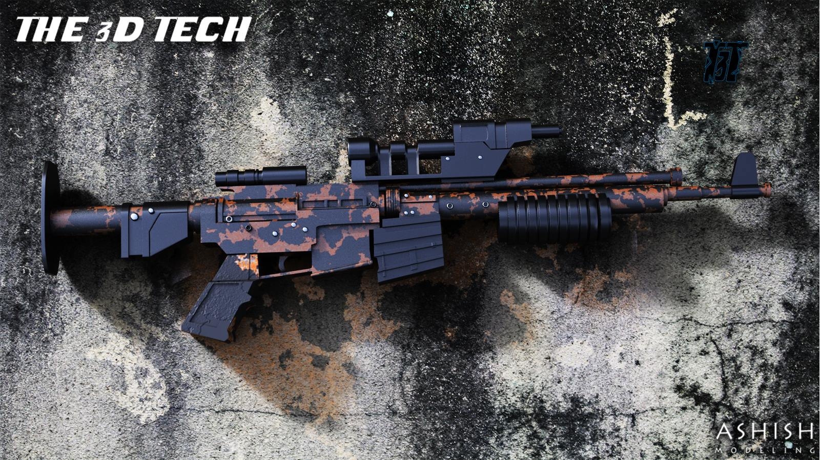 3D rifle gun - TurboSquid 1161496