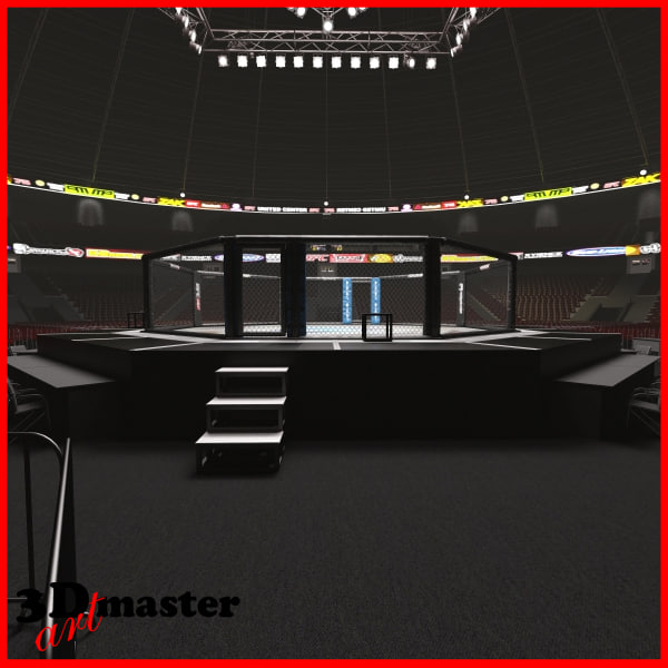 Interior ufc fighting arena 3D model - TurboSquid 1161628