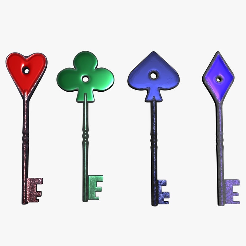 Poker keys model - TurboSquid 1161722